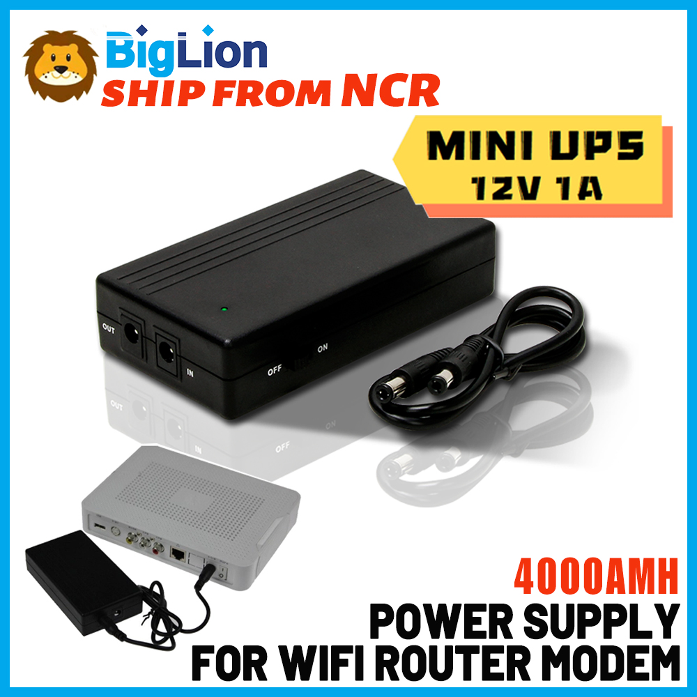 12V 1A DC UPS Powerbank For Wifi Modem Mini UPS For Wifi Router Mini ...