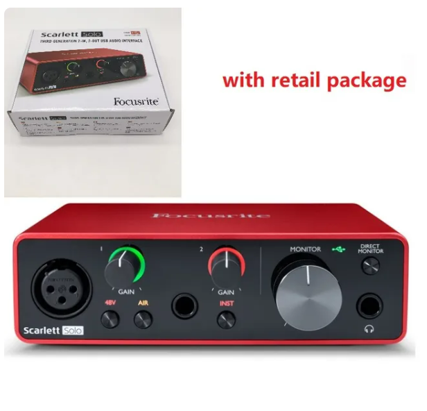 Promotion Focusrite Scarlett Solo 3rd gen 2 input 2 output USB audio ...
