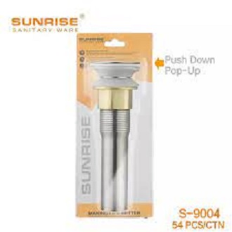 Sunrise Lavatory Drain Pad Up 304 Stainless (Push Down Pop Up / Flip ...