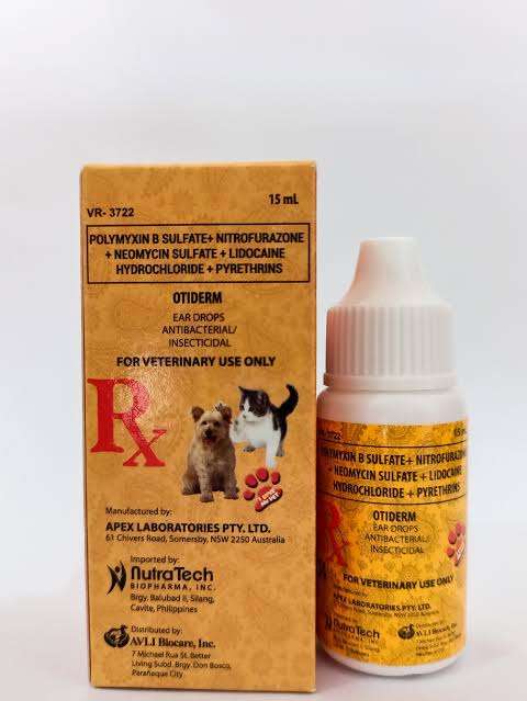 Otiderm Ear Drops for Cats & Dogs - 15ml | Lazada PH