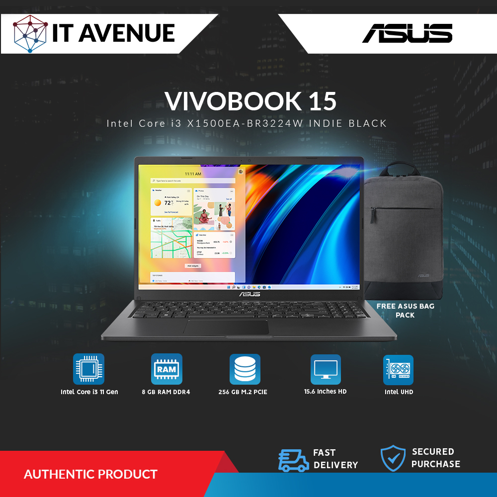 ASUS Vivobook 15 X1500EA-BR3224W/ Intel Core i3 /256 GB M.2 PCI / 8GB ...