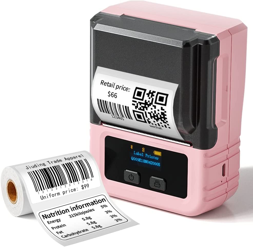 Phomemo M120 Label Maker- Barcode Printer Bluetooth Thermal Label Maker ...