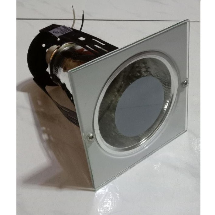 Pin light / Downlight 4" Square With Glass Cover White | Lazada PH