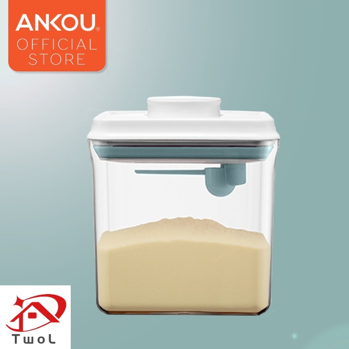 TwoL Air Tight Milk Powder Container with Scraper Seal Proof Milk ...