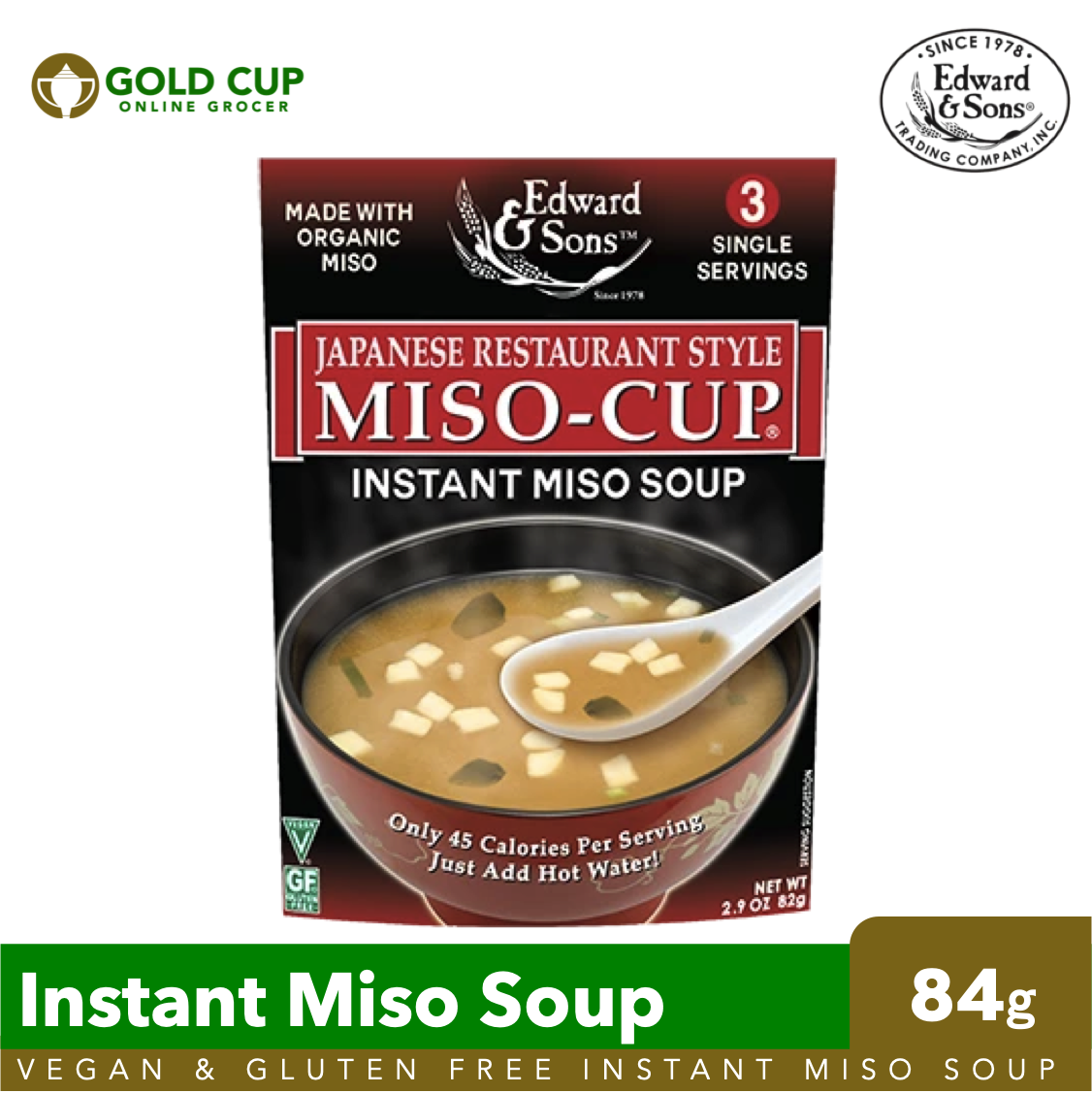 Edward & Sons Japanese Restaurant Style Miso-Cup 84g | Lazada PH
