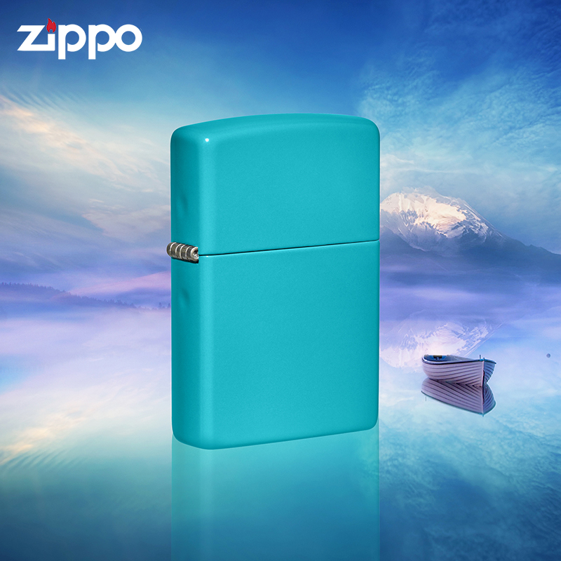 Zippo Classic Flat Turquoise Windproof Lighter 49454（ Lighter Without ...