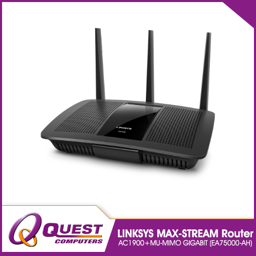 Linksys EA75000-AH Max-Stream WiFi AC1900 + MU-MIMO Gigabit Router Dual ...