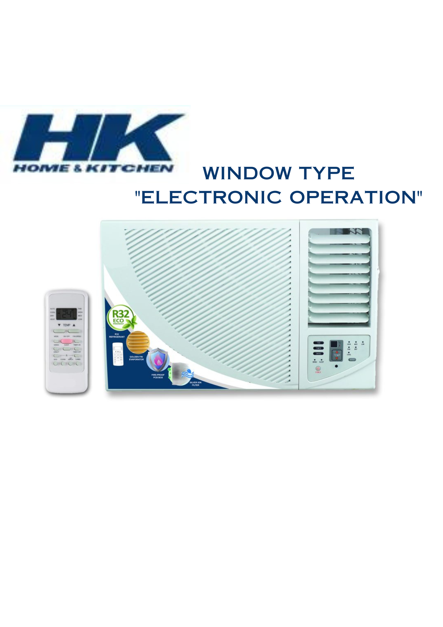 1.5 HP HK Electronic Operation Window Type Aircon (HK-12WR/F8MD ...