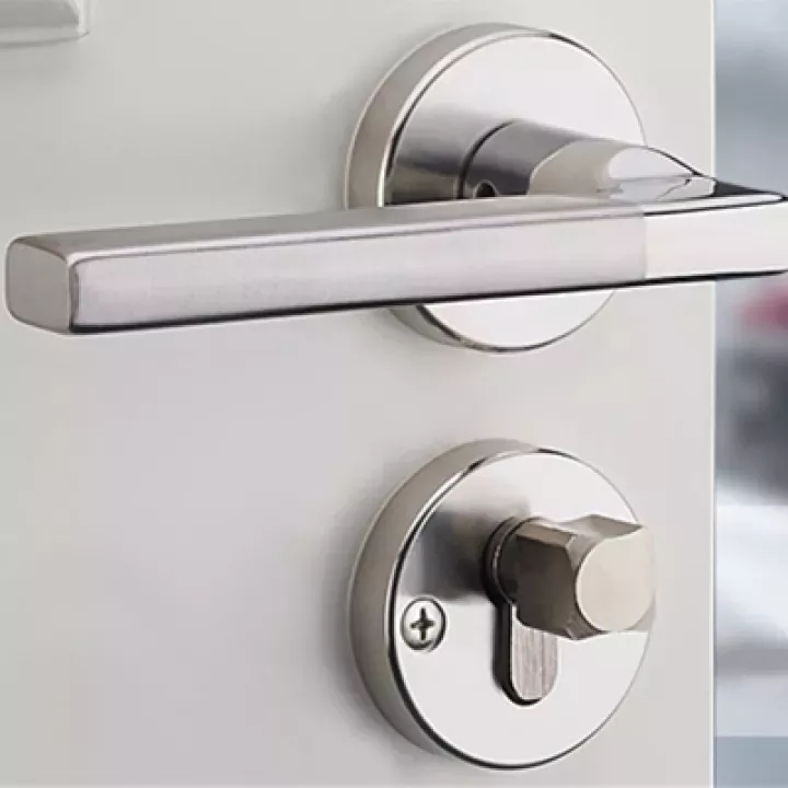 Silent Door Handle with Anti-theft Lock Core Inside Main Door Lock Set ...