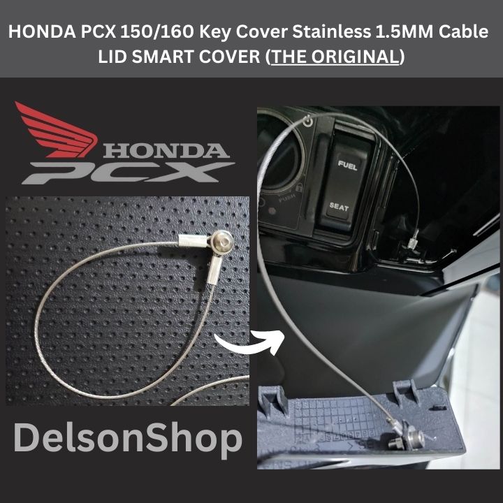 Honda PCX 150/160 key cover stainless 1.5MM cable (The Original Cable ...