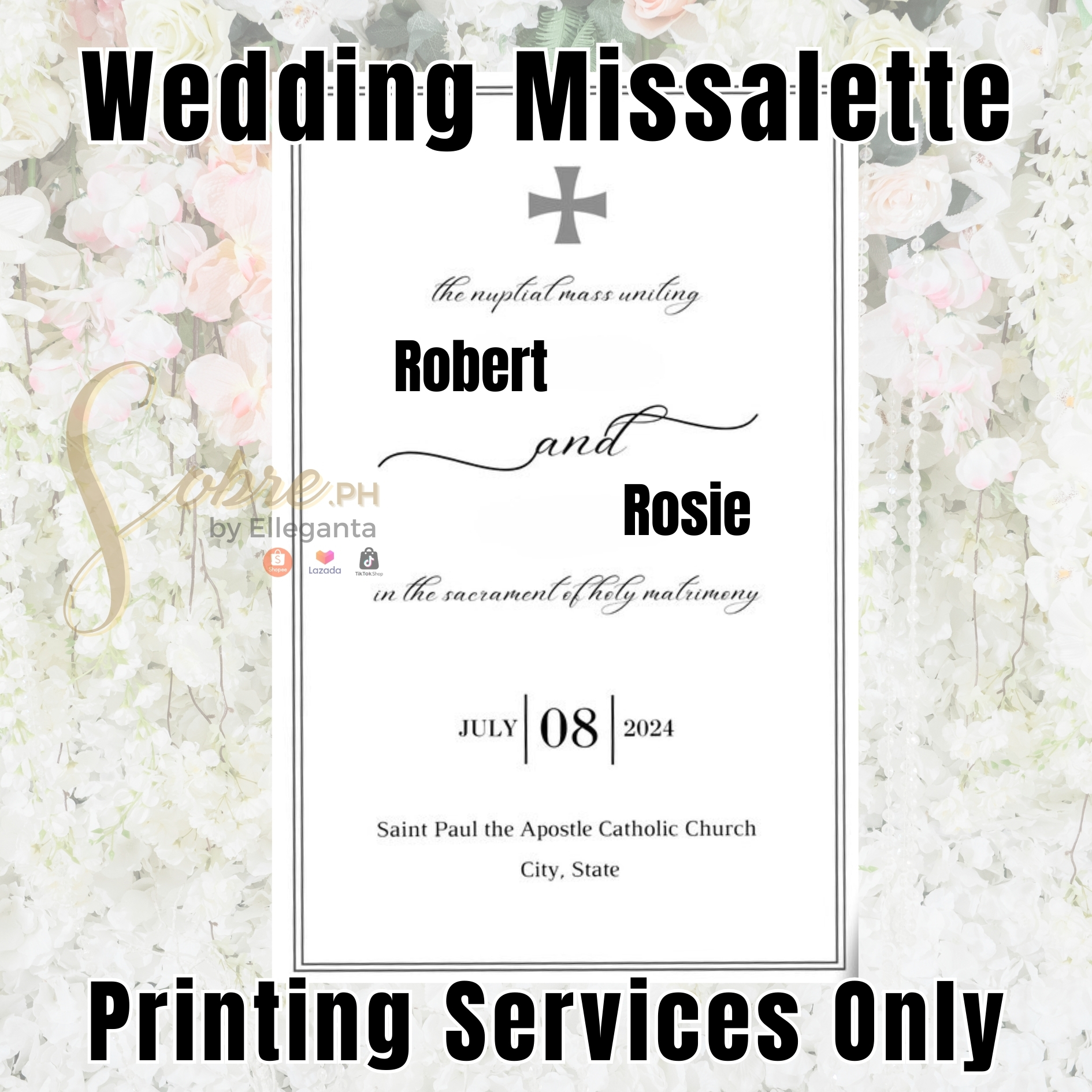 Wedding Missalette Printing Services Only | Lazada PH