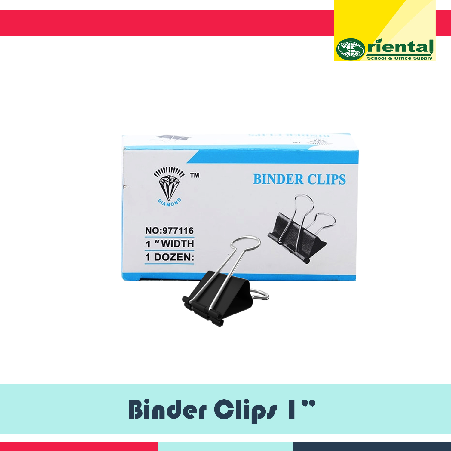 1 Dozen Binder Clips Fold Back Clip - in different sizes - 12pcs in a ...