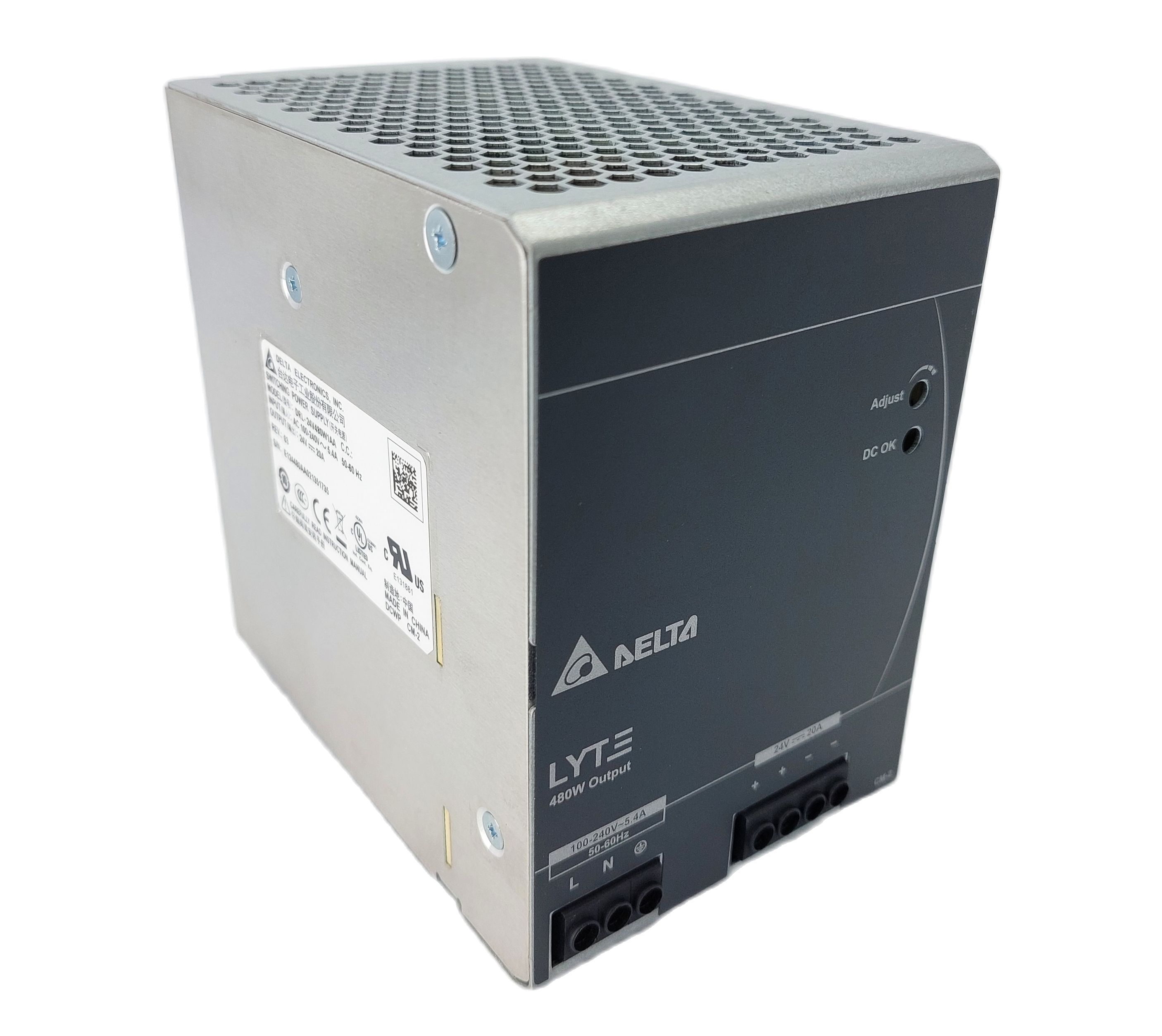 DRL-24V480W1AA - Delta Switching Power Supply 24v/20.0a (480w), 85 ...