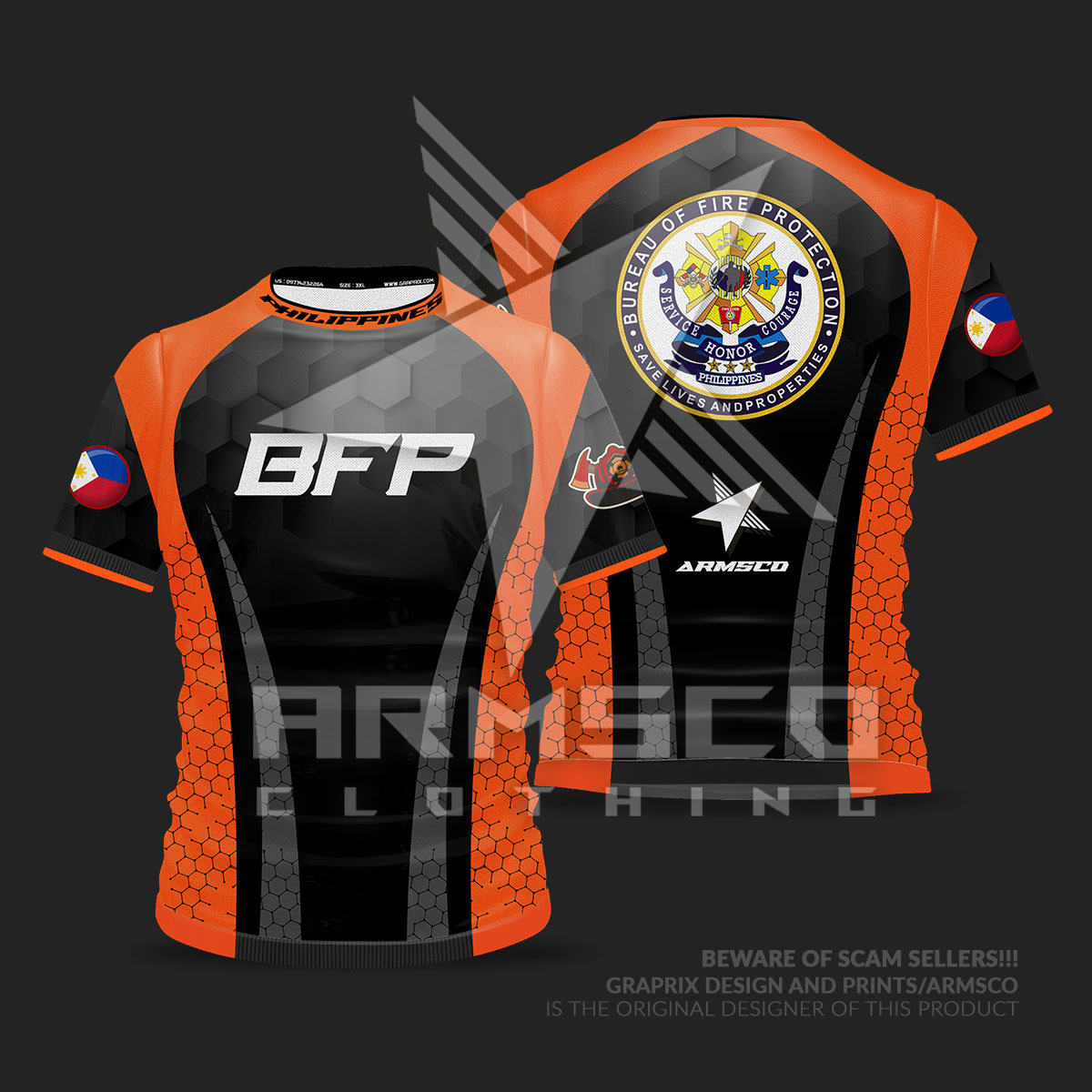 Bureau of Fire V1 T-shirt Full Sublimation - Mens and Women | Lazada PH