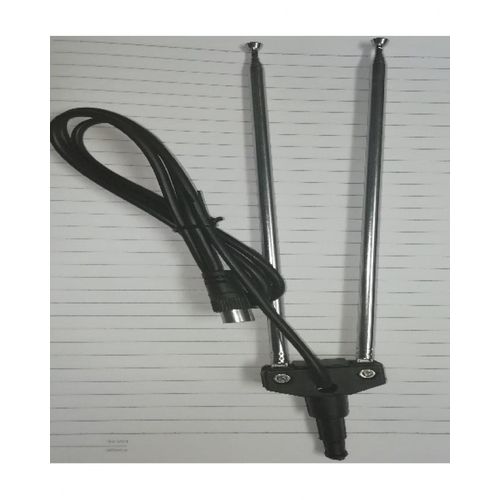 Universal Rabbit Ear UHF TV Antenna Indoor w/ Coax Cable Connector ...