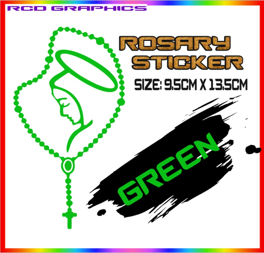 Rosary sticker / Virgin Mary STICKER /CAR STICKER | Lazada PH