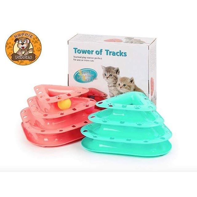 Cat Triangular Three-Level Tower of Tracks ToygNY | Lazada PH