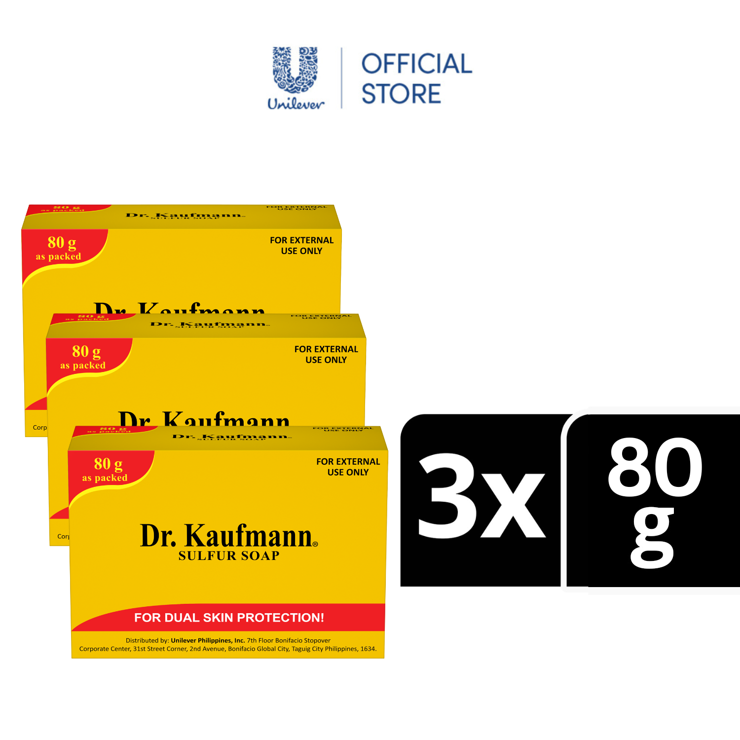 [BUNDLE OF 3] Dr. Kaufmann Sulfur Bar Soap 80g | Lazada PH