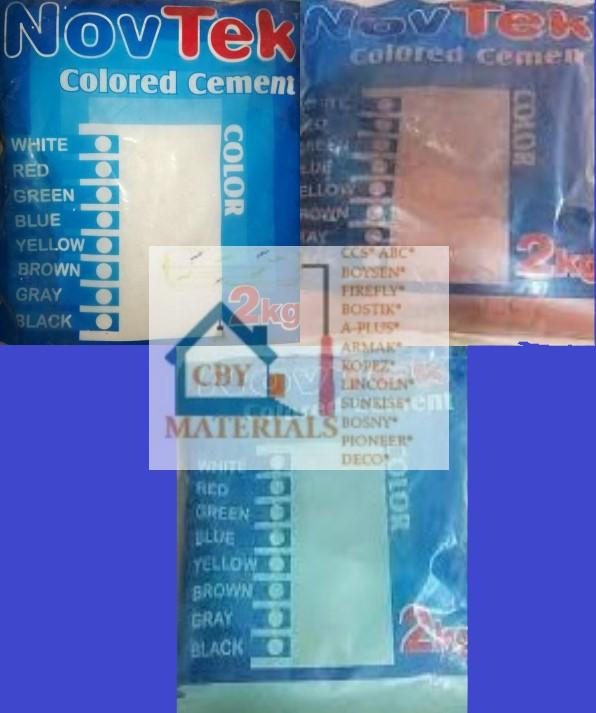 NOVTEK/CHICHIBU Colored Cement Red/Green/WHITE (2kg) | Lazada PH