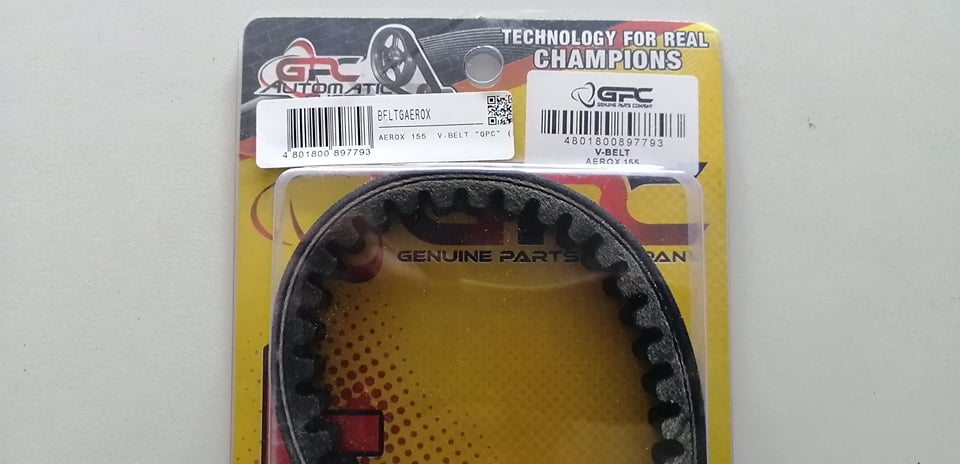 Yamaha Aerox 155 V.1 model 2020, 2021 V belt, Drive belt no. B63-E7641 ...