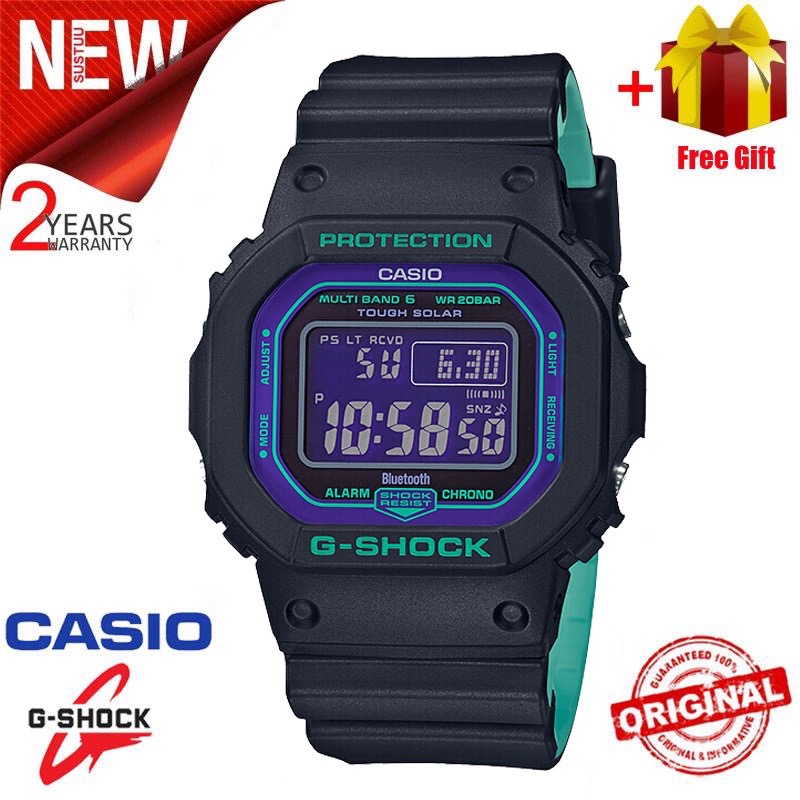 G Shock GW-B5600 men's sports watch LED display LED automatic light ...