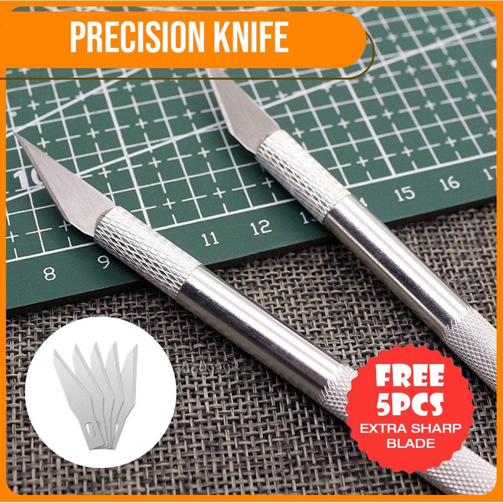Precision Knife Craft Cutter With Free 5 Extra Sharp Blade | Lazada PH