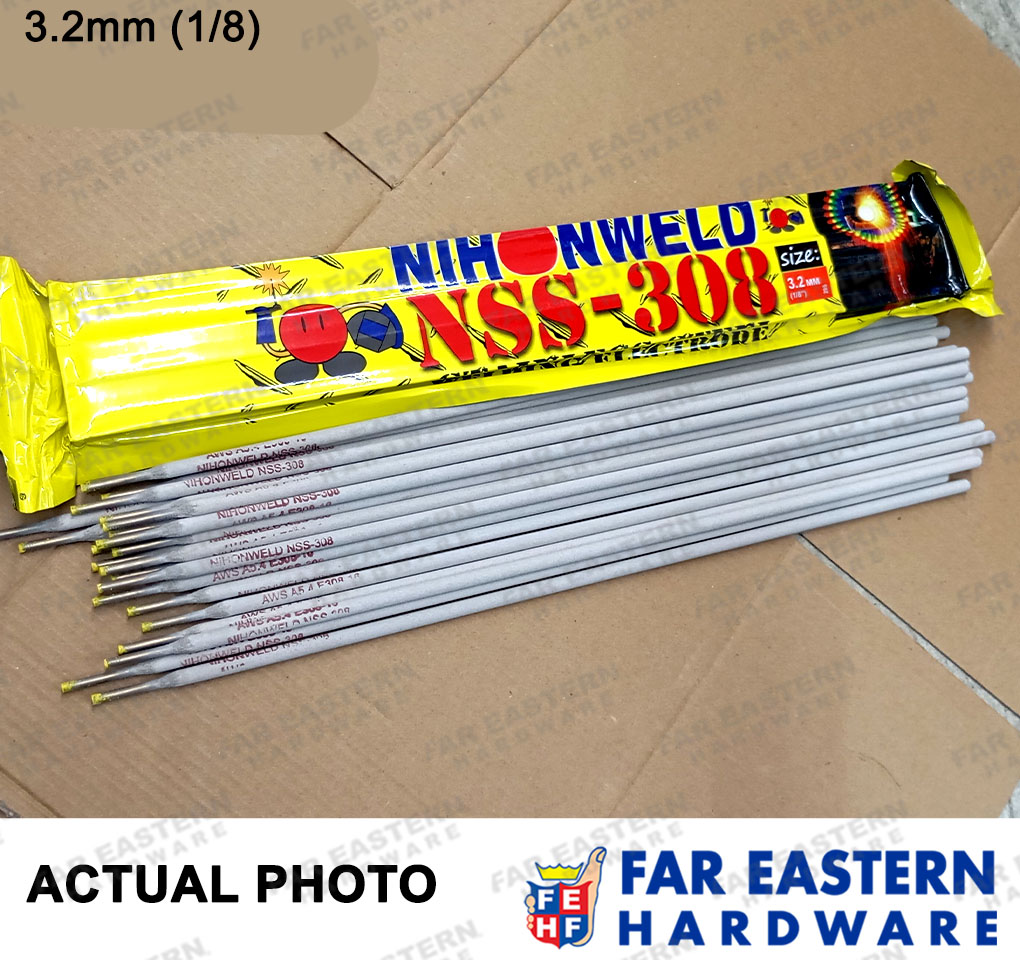 NIHONWELD Stainless Steel Welding Rod Electrode NSS-308 1/16 5/64 1/8 3/32 5/32 - 1 Kilo | Lazada PH