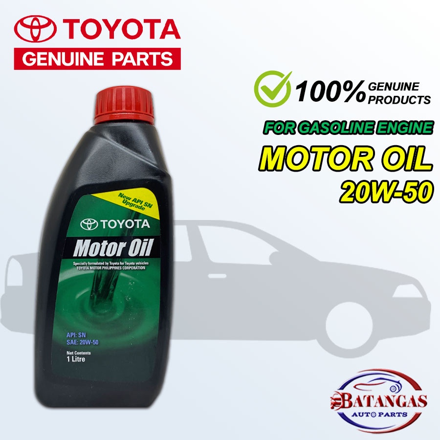【Ready Stock】 Toyota Genuine Motor Oil 20w-50 Gasoline Engine Oil PN ...