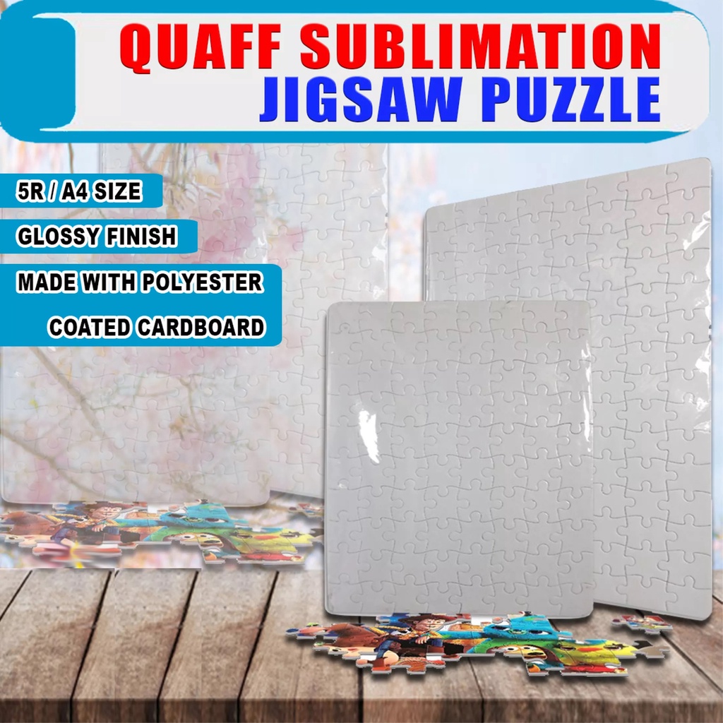 10 PCS A4 Size Quaff Sublimation Printable Jigsaw Puzzle Glossy - Blank ...