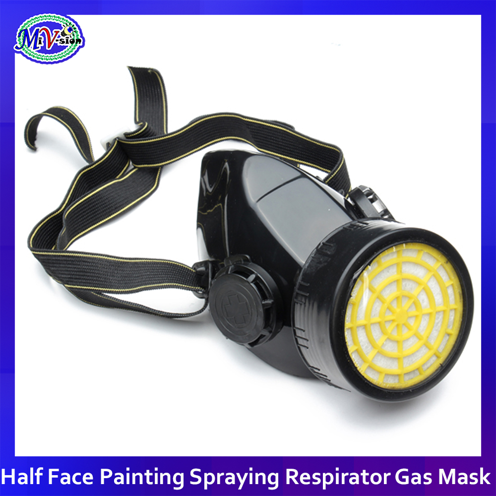 Half Face Painting Spraying Respirator Gas Mask Chemical Spray Painting ...