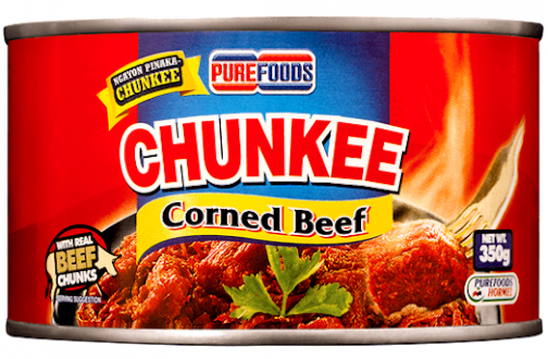 Purefoods Chunkee Corned beef with Real Beef Chunks 350g Easy Open Can ...
