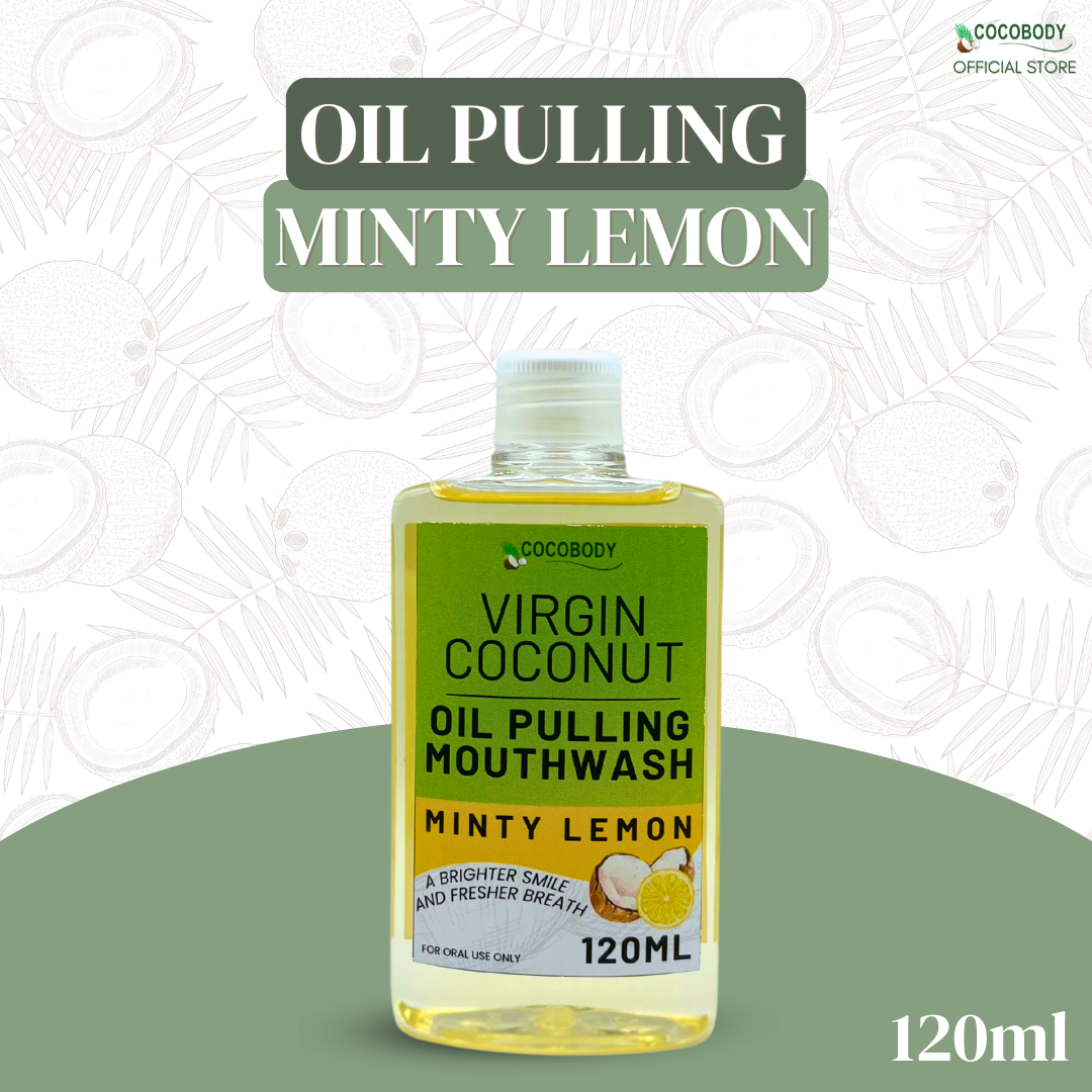 Cocobody, Oil Pulling Natural Mouthwash Minty Lemon 120ml | Lazada PH