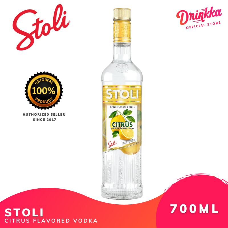 Stoli Citrus Flavored Vodka 700ml 37.5% ABV | Drinkka | Lazada PH