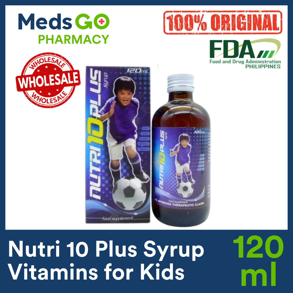 Nutri 10 Plus Vitamins for Kids Syrup 120mL | Lazada PH