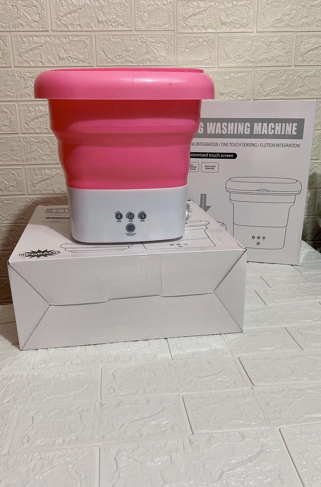 G SHI BOOK TRADING Fully automatic Portable Washing Machine with blue ...