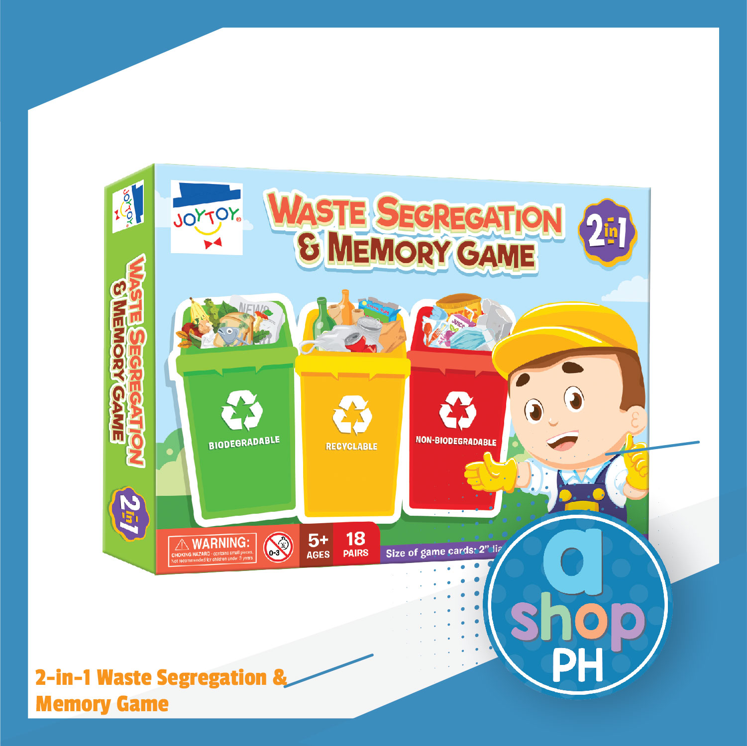 JOYTOY Waste Segregation & Memory Game 2-in-1 | Lazada PH