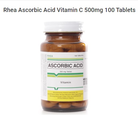Rhea Ascorbic Acid Vitamin C 500mg 100 Tablets | Lazada PH