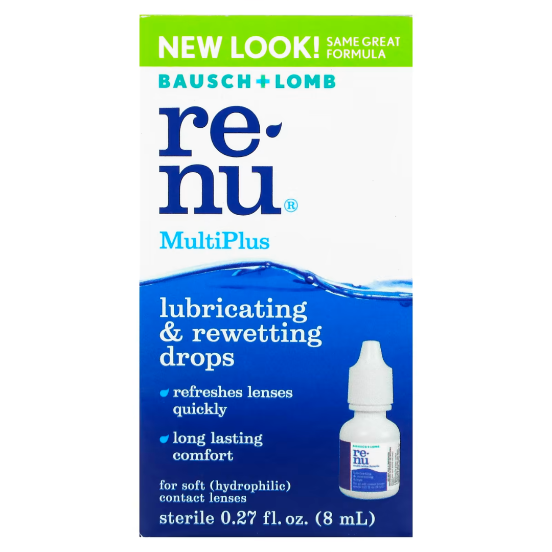 Bausch + Lomb Renu MultiPlus, Lubricating & Rewetting Drops, Multi ...