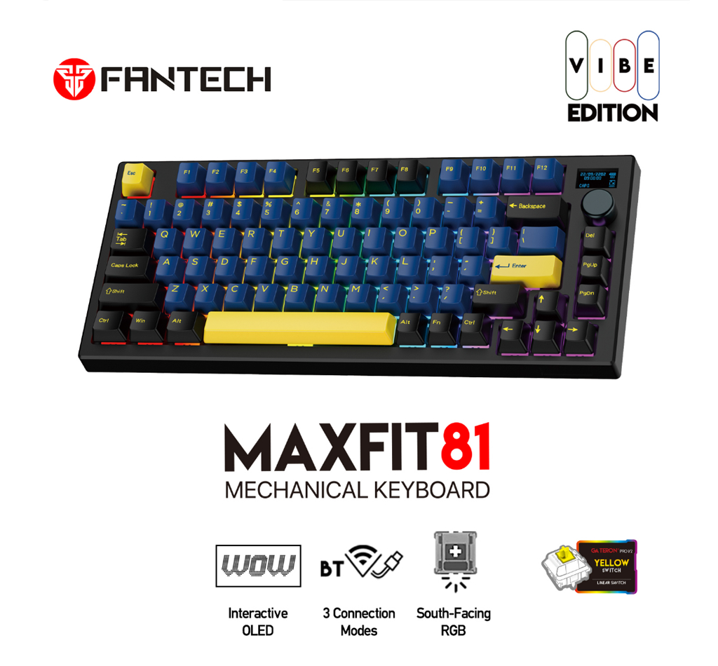 FANTECH MAXFIT81 KEYBOARD VIBE EDITION PREBUILT | Lazada PH