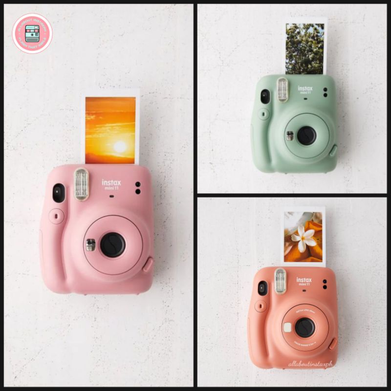 Instax mini 11 sage green rose and rust color camera (ONHAND) Fujifilm ...