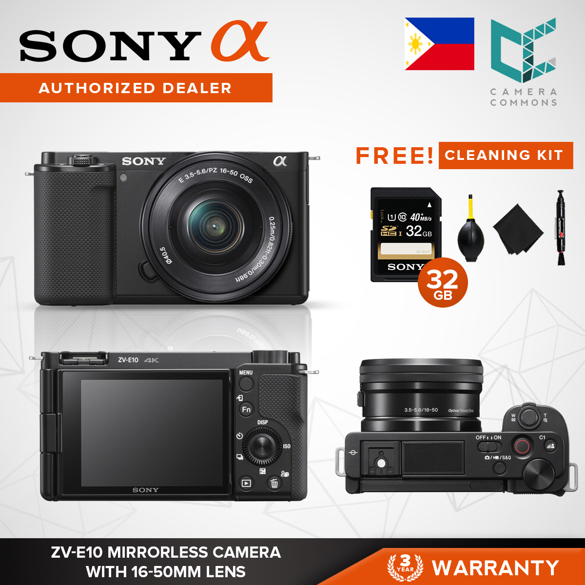 Sony ZV-E10 Mirrorless Camera Body with 16-50mm Lens ZVE10 | Lazada PH