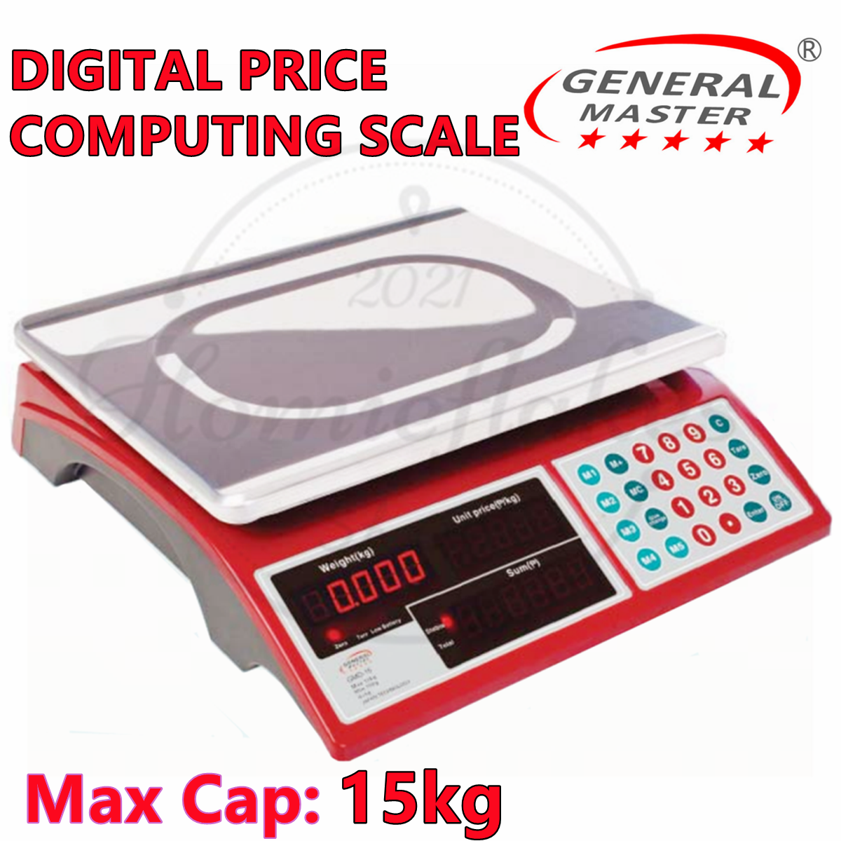 General Master Weighing Scale Digital Scale Price Computing Scale 15 Kg ...