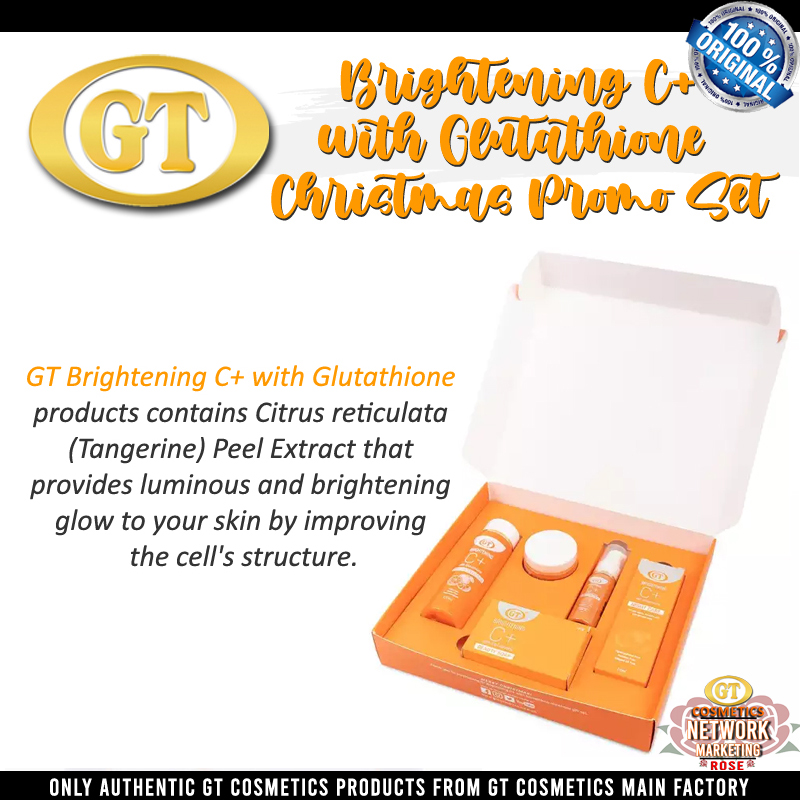 GT Cosmetics Brightening C+ with Glutathione Christmas Promo Set ...