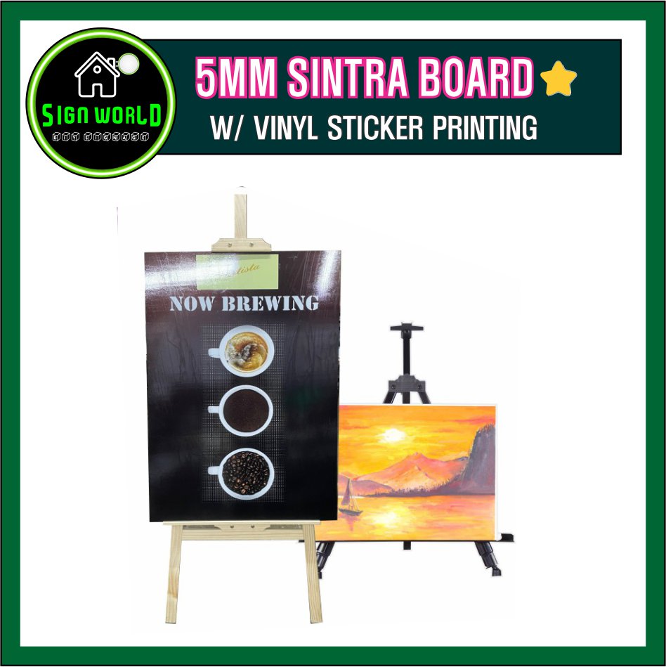 5mm Sintra Board Print of Wooden & Aluminum Easel Stand / Kpop Wedding ...