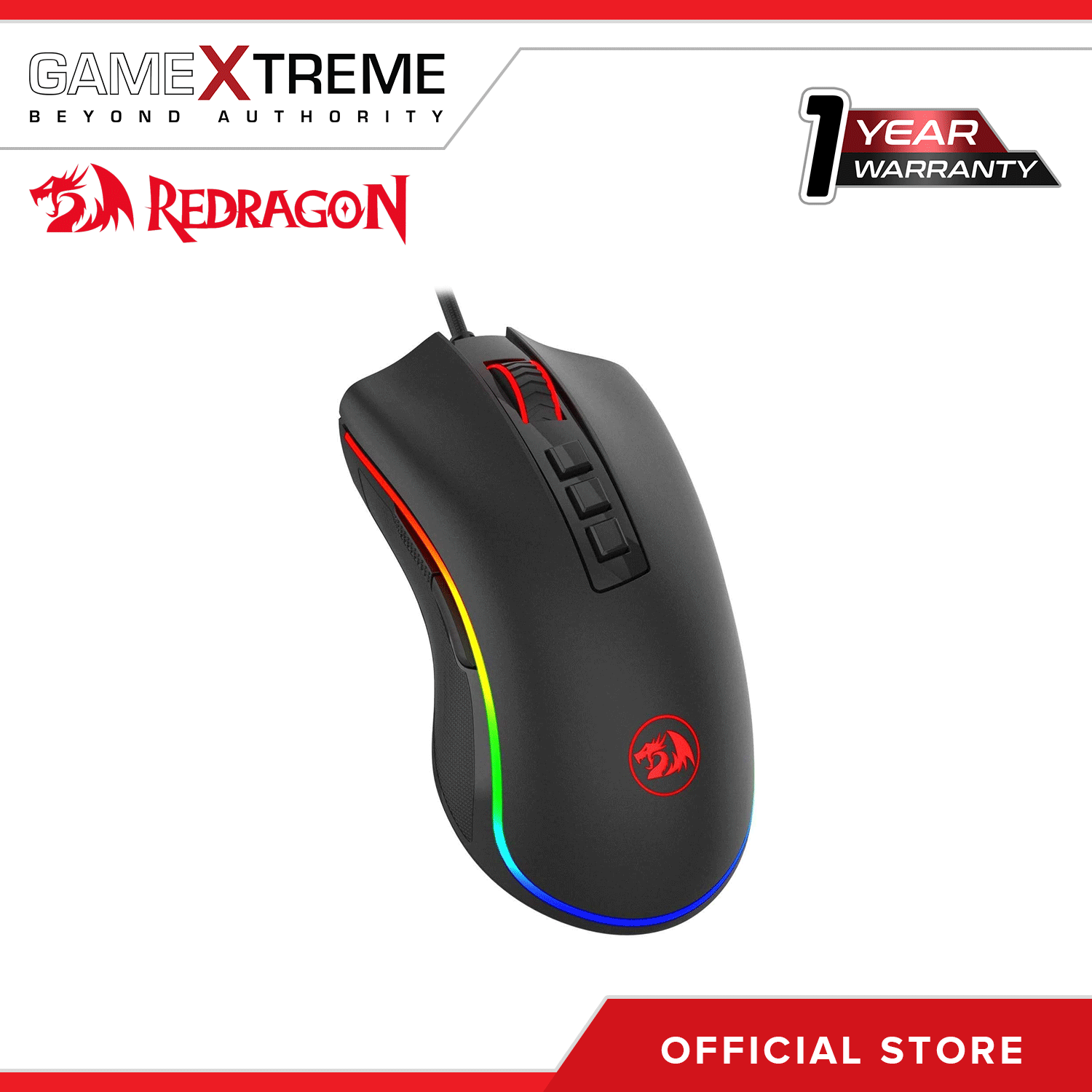 Redragon Cobra RGB Wired Gaming Mouse Black (M711-2) | Lazada PH