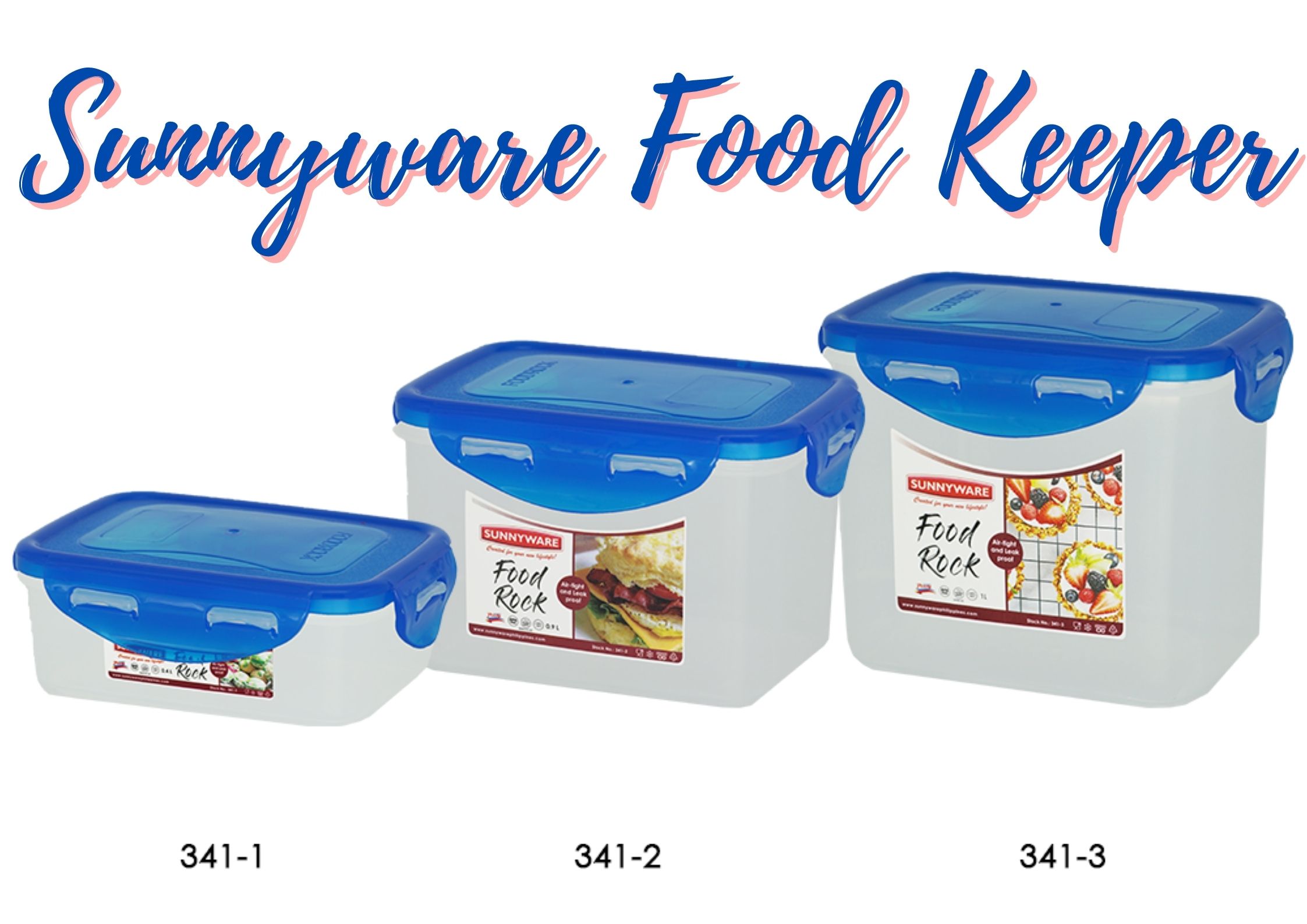 (#341) Sunnyware Food Keeper Air Tight Food Storage Container - RANDOM ...