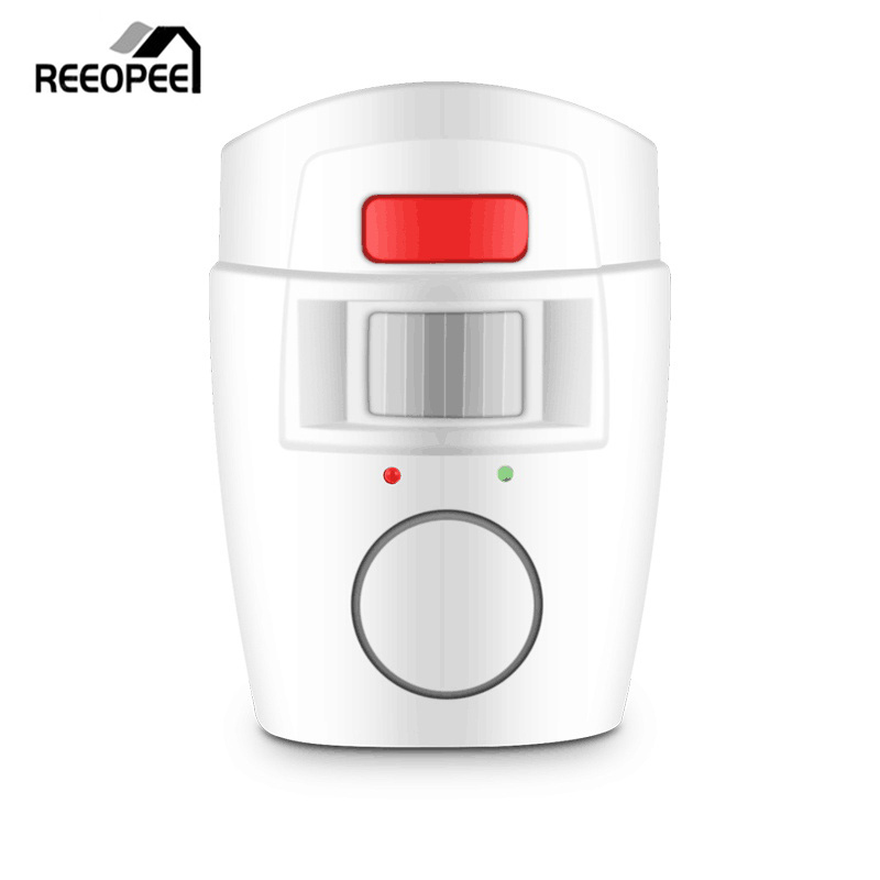 Reeopee Wireless Pir Motion Sensor Alarm + 2 Remote Controls Shed Home ...