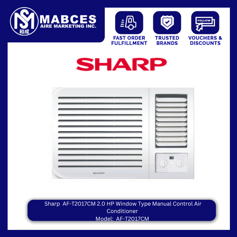 Sharp AF-T2017CM 2.0 HP Window Type Manual Control Air Conditioner | Lazada PH