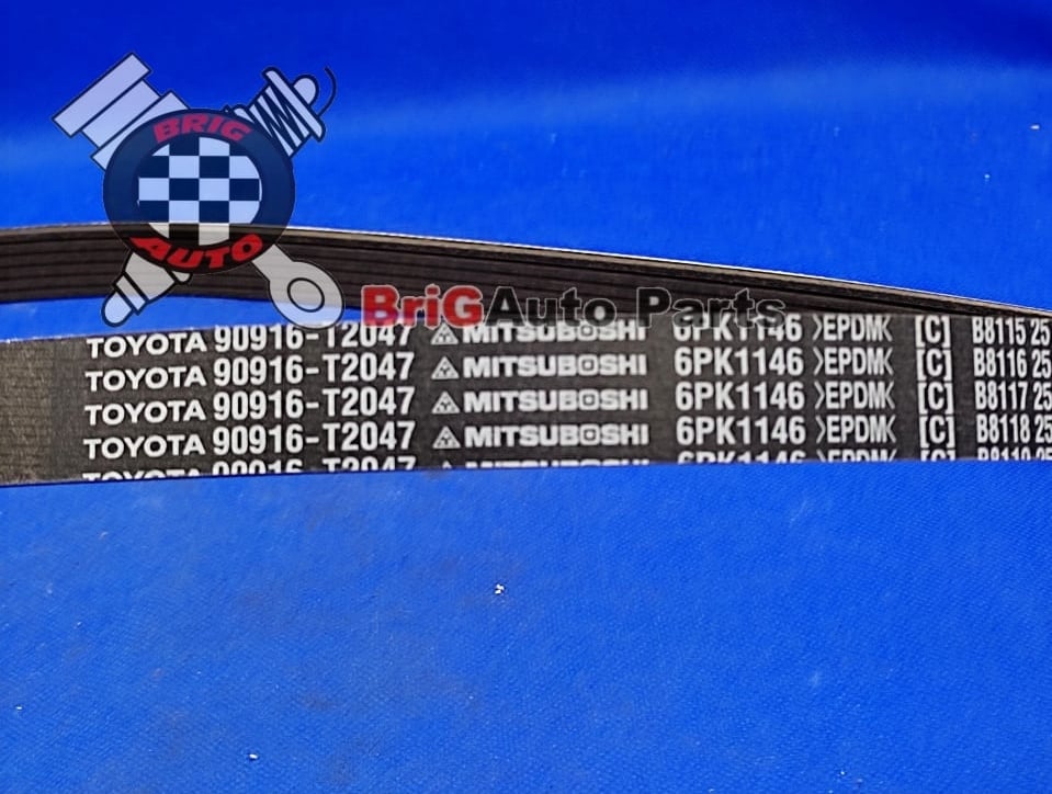 Toyota Vios 2016-2019 Dual vvti Alternator Belt Original 90916-T2047 ...