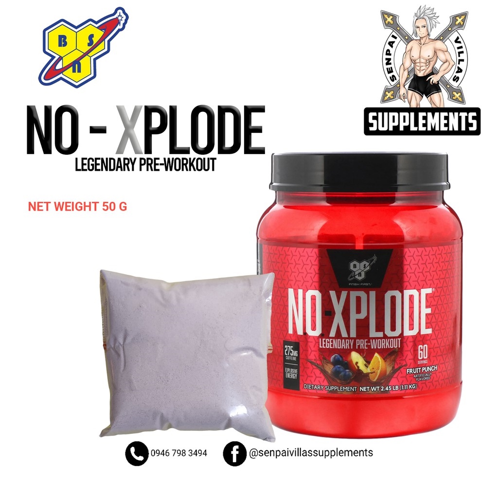 BSN NO XPLODE LEGENDARY PRE WORKOUT 50GRAMS | Lazada PH